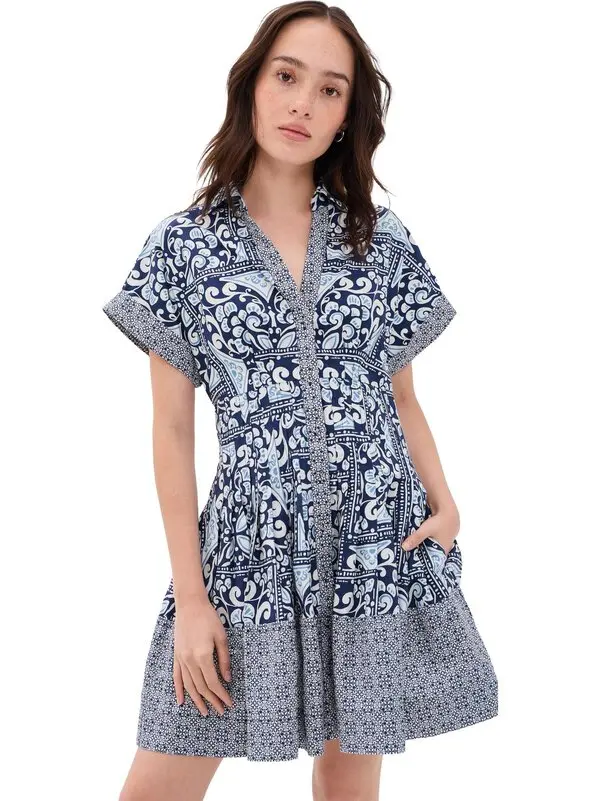 Cara Cara Nash Mini Dress - Hart Tile Navy