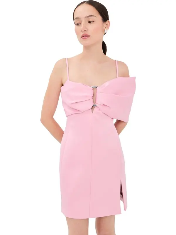 Marc Jacobs Satin Pop J Marc Bow Dress - Ribbon Pink