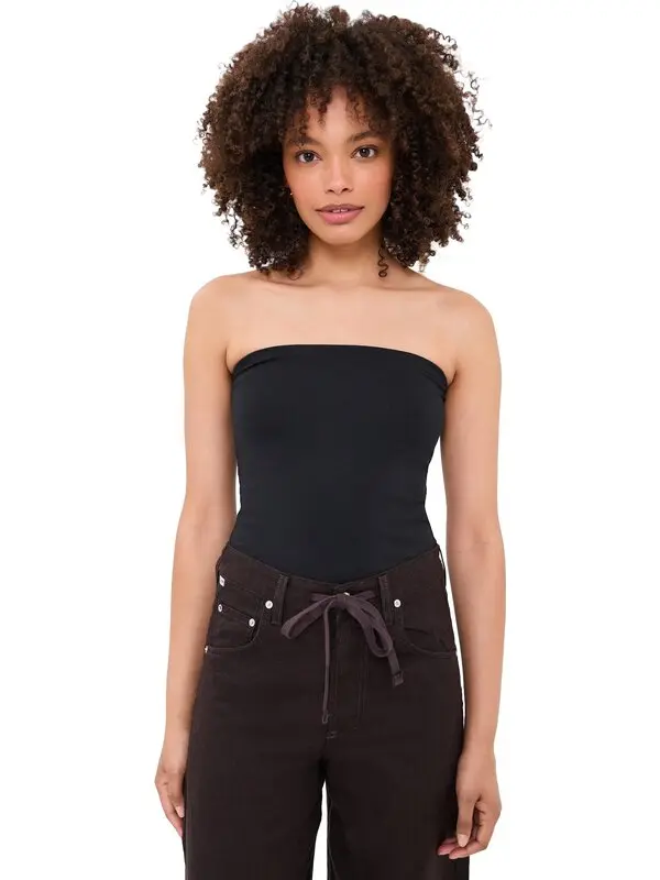 Velvet By Graham & Spencer Kess Top Strapless Stretch Jersey - Black