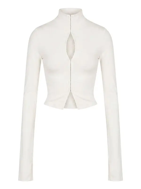 KHELA THE LABEL Bad Decision Long Sleeve Top - White