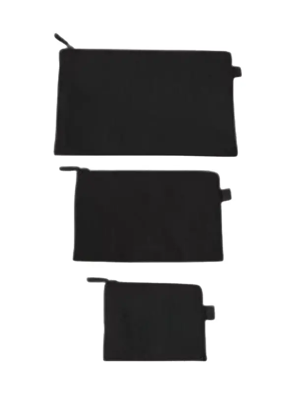 AUGUSTNOA Flat Pouch Set - Black