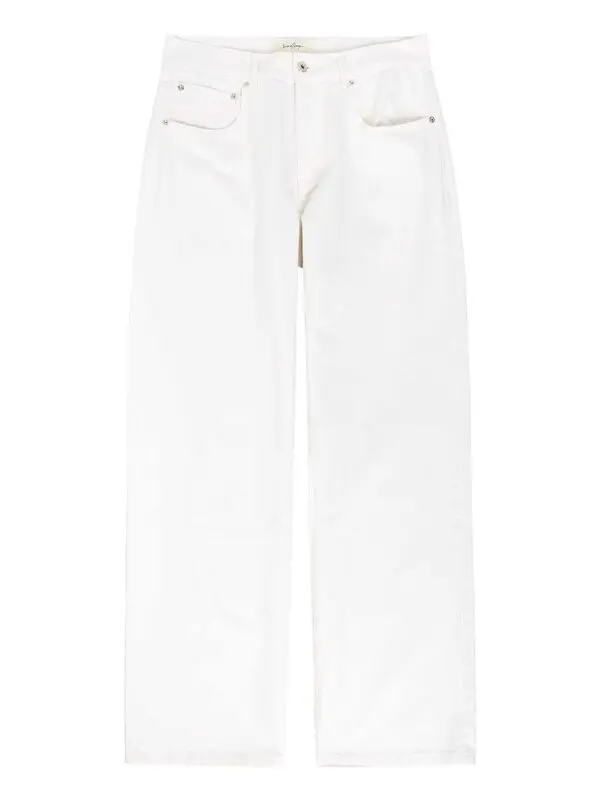 SECOND / LAYER Big Papi Relaxed Straight-leg Jeans - White