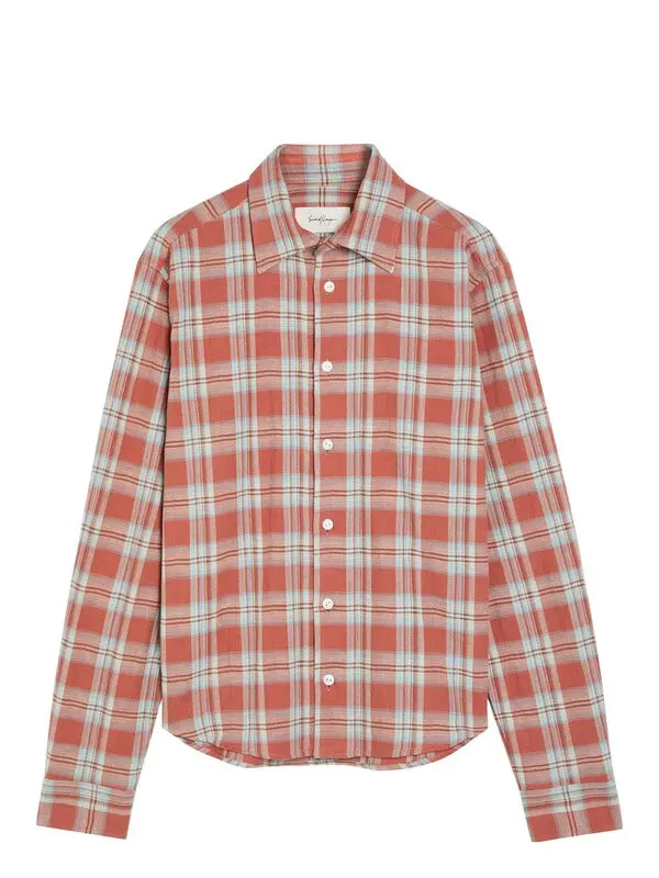 SECOND / LAYER Sherman Plaid Cotton Shirt - Multicoloured 1