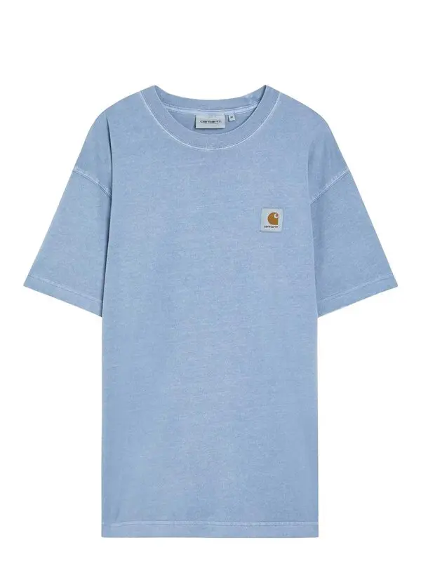 Carhartt Work In Progress Nelson Logo Cotton T-shirt - Blue