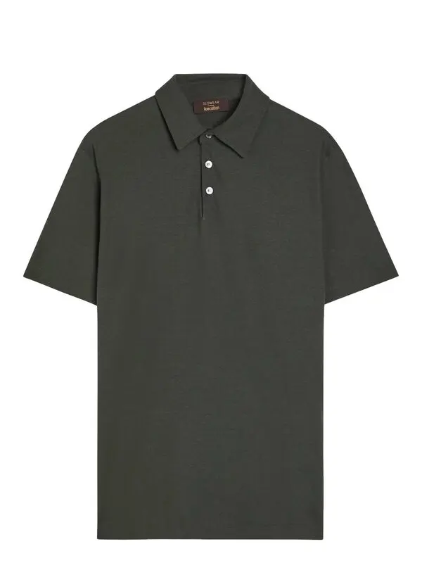 SLOWEAR Cotton Polo Shirt - Green