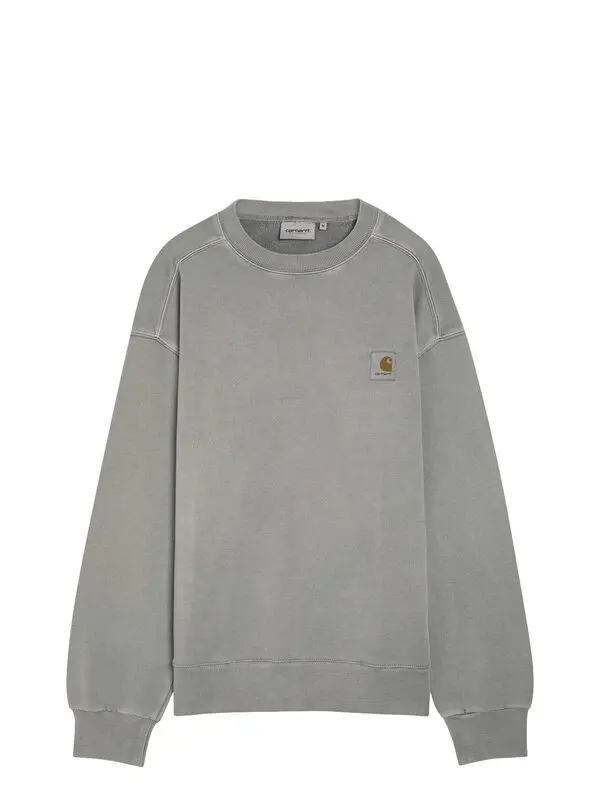 Carhartt Work In Progress Nelson Cotton Sweatshirt - Grey