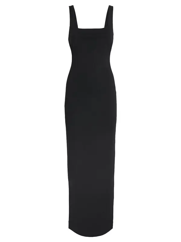 Solace London Crepe Anelia Maxi Dress - Black