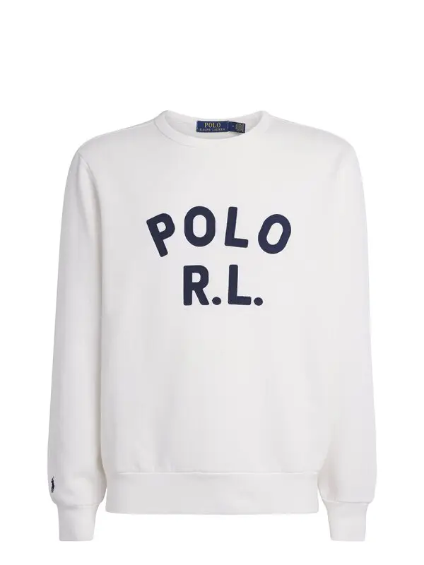 Polo Ralph Lauren Cotton Blend Logo Sweatshirt - White