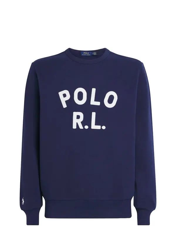 Polo Ralph Lauren Cotton-blend Logo Sweatshirt - Navy