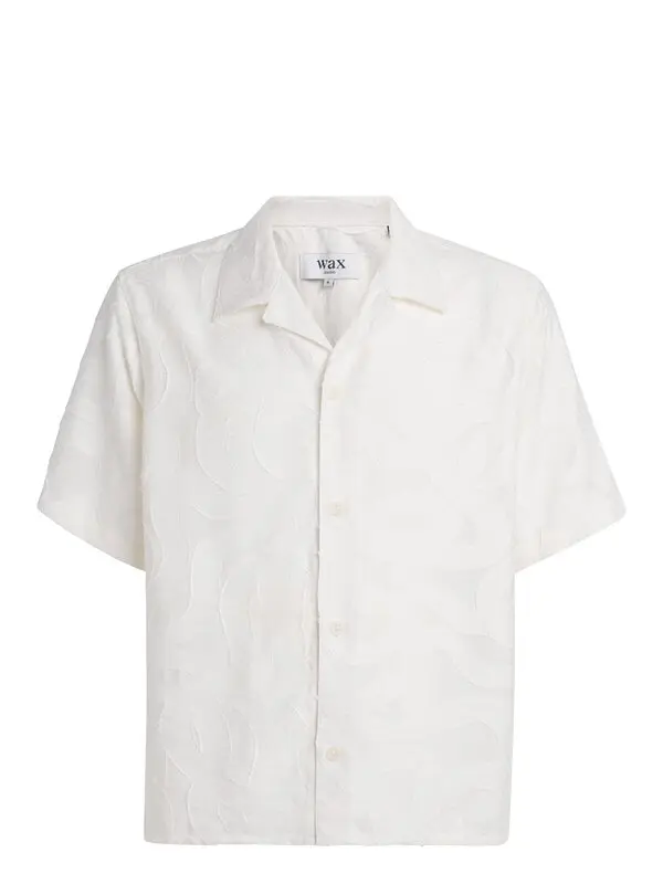 WAX LONDON Jacquard Curzon Shirt - Blue