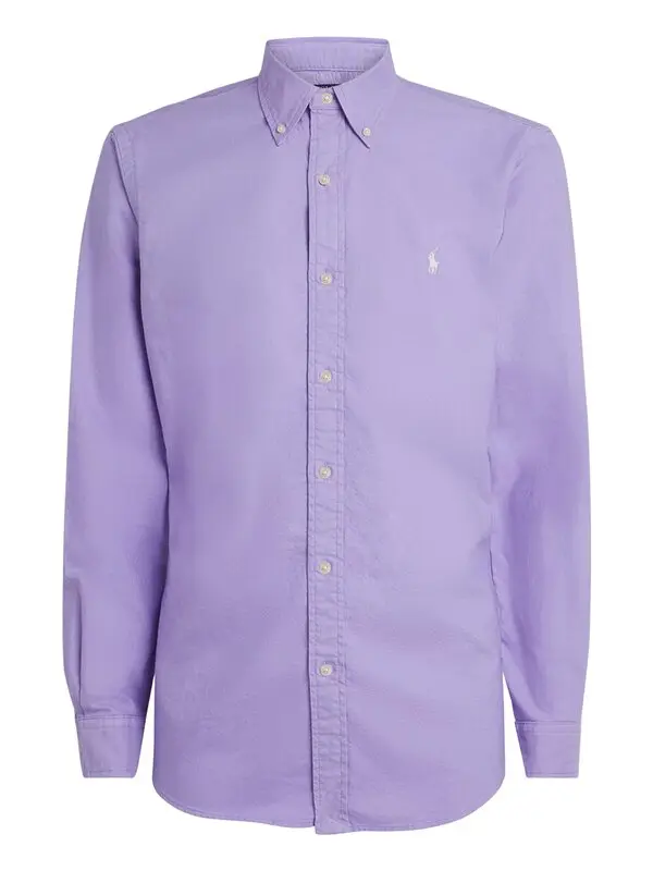 Polo Ralph Lauren Cotton Garment-dyed Oxford Shirt - Purple