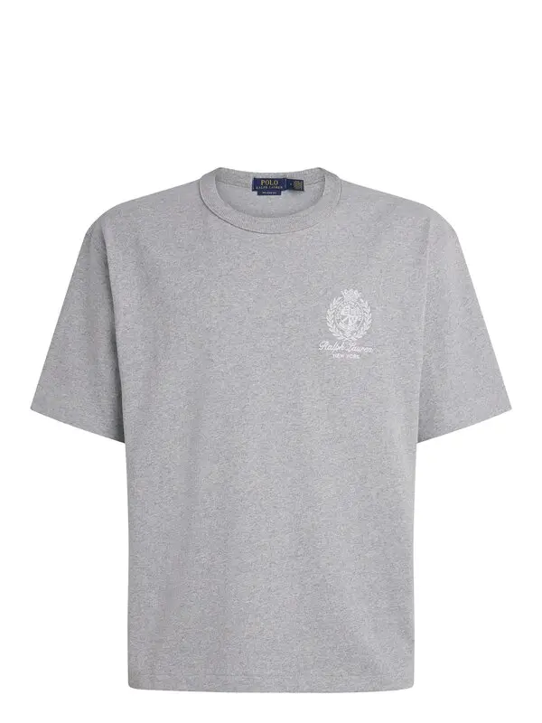 Polo Ralph Lauren Cotton Logo Crest T-shirt - Grey