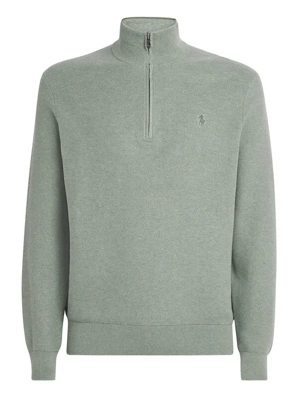 Polo Ralph Lauren Cotton Half-zip Sweater - Green