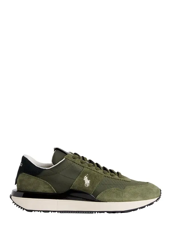Polo Ralph Lauren Suede-blend Train 89 Sneakers - Green