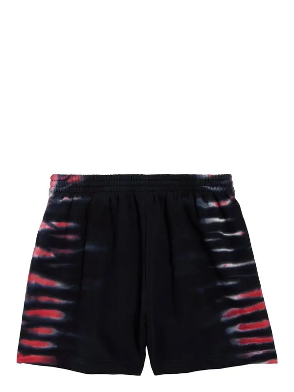 Balenciaga Tie-dye Jersey Bermuda Shorts - Black
