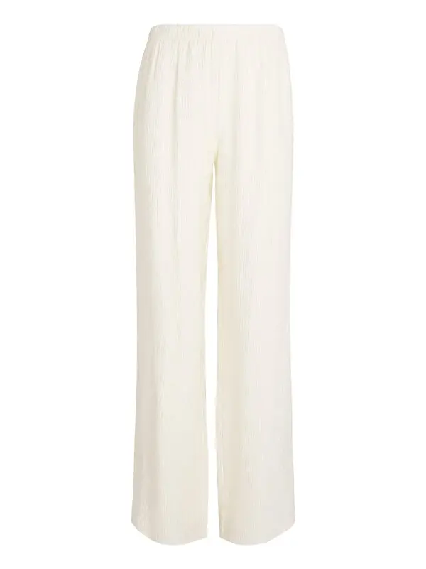 ANINE BING Crinkled Trousers - Beige