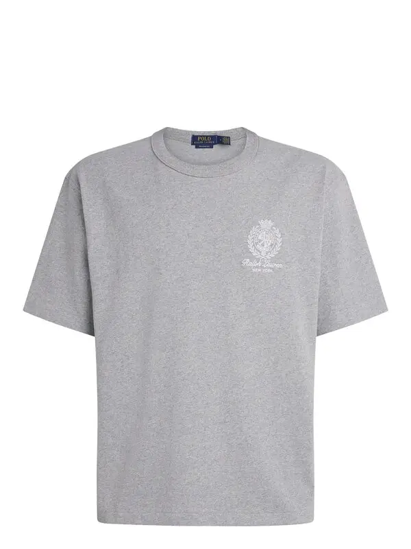 Polo Ralph Lauren Cotton Logo Crest T-shirt - Grey