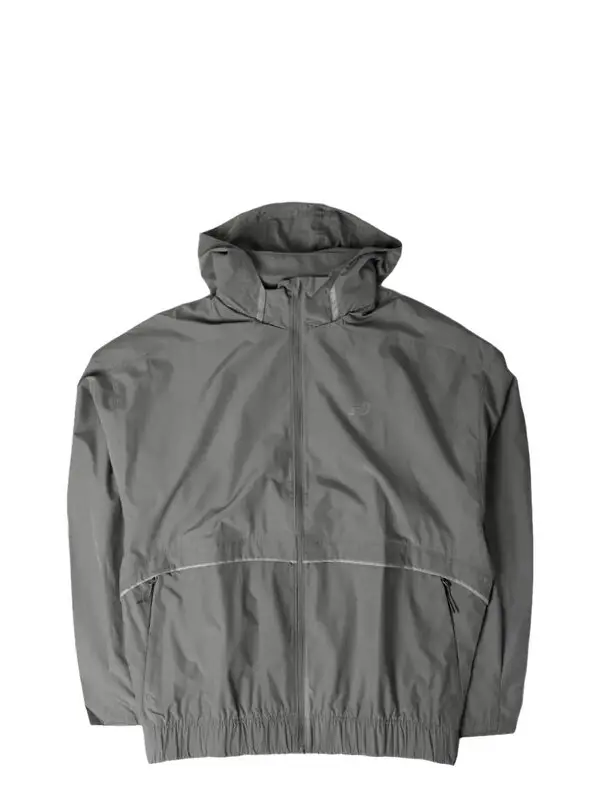 NEW BALANCE Logo Print Hooded Jacket - Grey