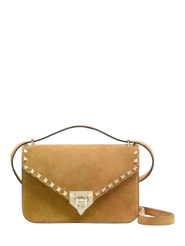 Valentino Garavani Rockstud Small Shoulder Bag - Neutrals