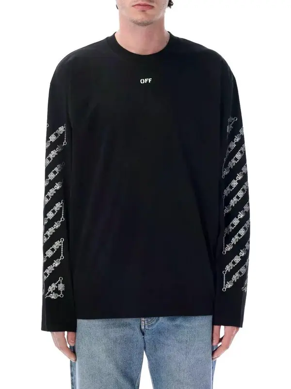 Off-White Arrows Diagonals Long-sleeve T-shirt - Black