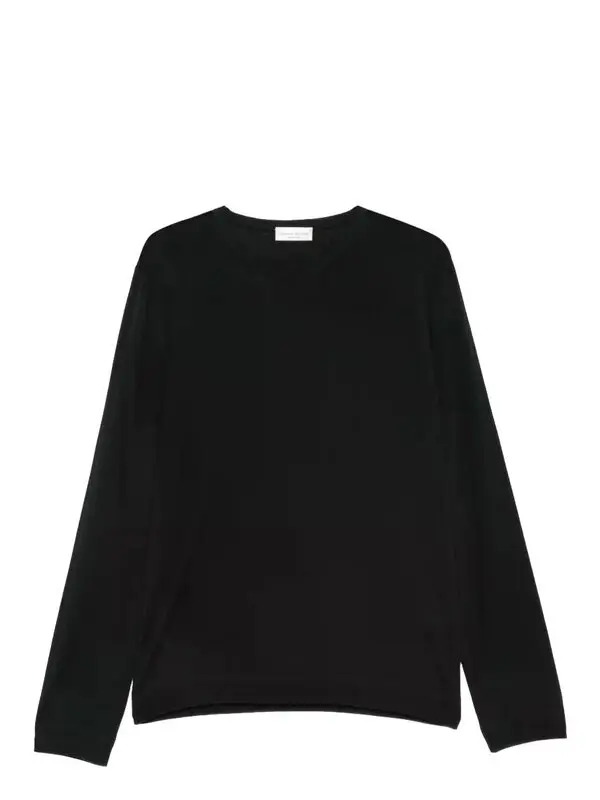 ROBERTO COLLINA Crew Neck Sweater - Black