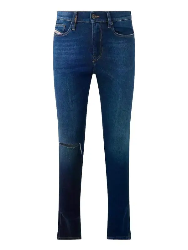 DIESEL® Distressed Straight-leg Jeans - Blue