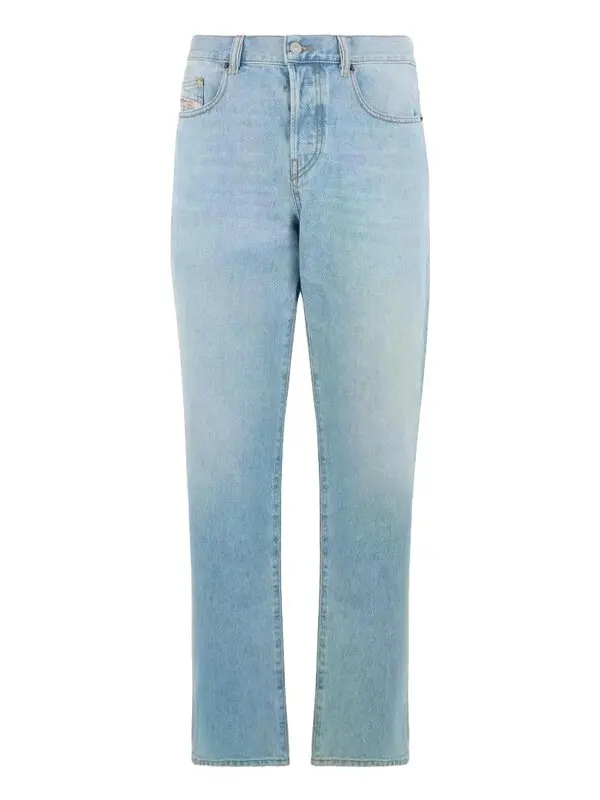 DIESEL® Washed Finish Straight-leg Jeans - Blue