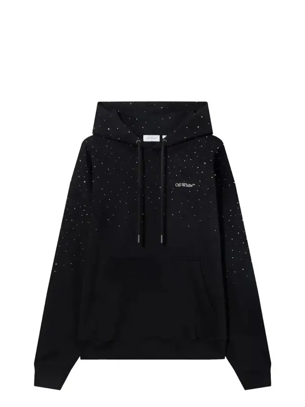 Off-White X Swarovski Crystal-embellished Hoodie - Black