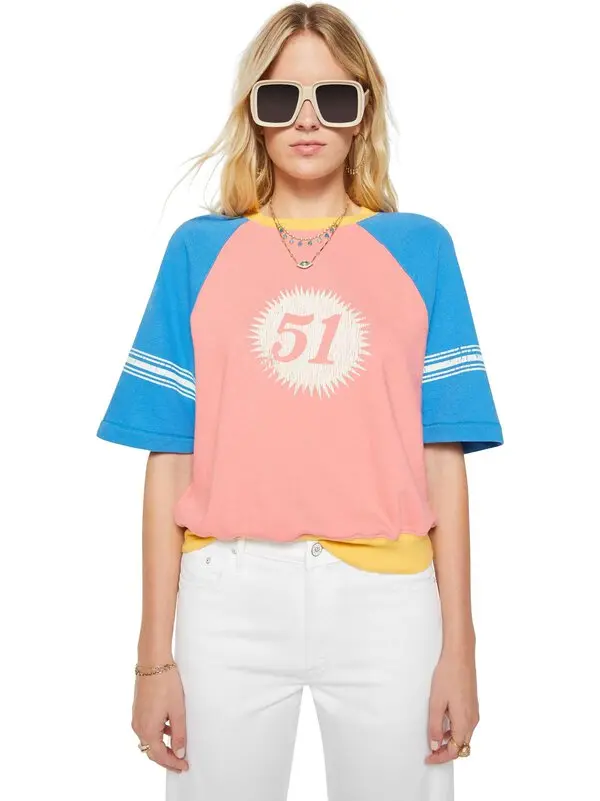 MOTHER The S/s Concert Lantana Raglan Sweatshirt - Yellow