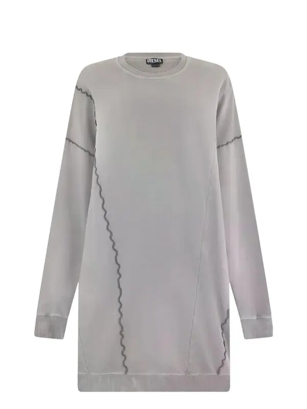 DIESEL® Exposed-seam Mini Dress - Grey