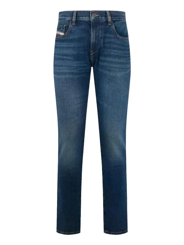 DIESEL® Faded Straight-leg Jeans - Blue