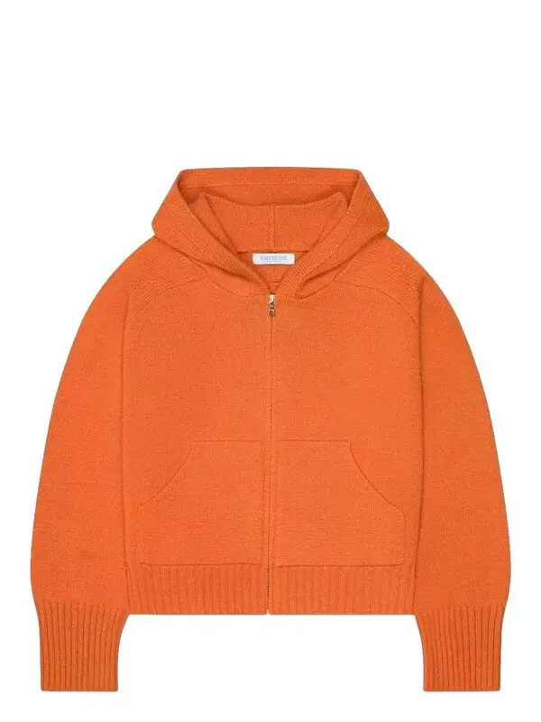 Calle Del Mar Hooded Cashmere Cardigan - Orange