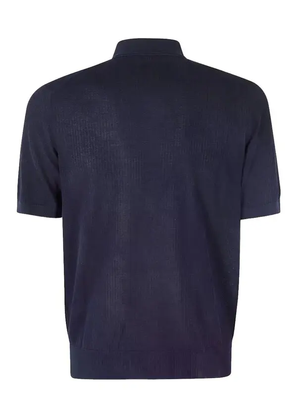 KANGRA Short-sleeve Polo Shirt - Blue