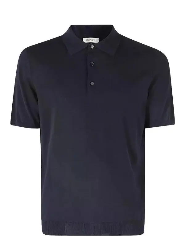 KANGRA Short-sleeve Polo Shirt - Blue