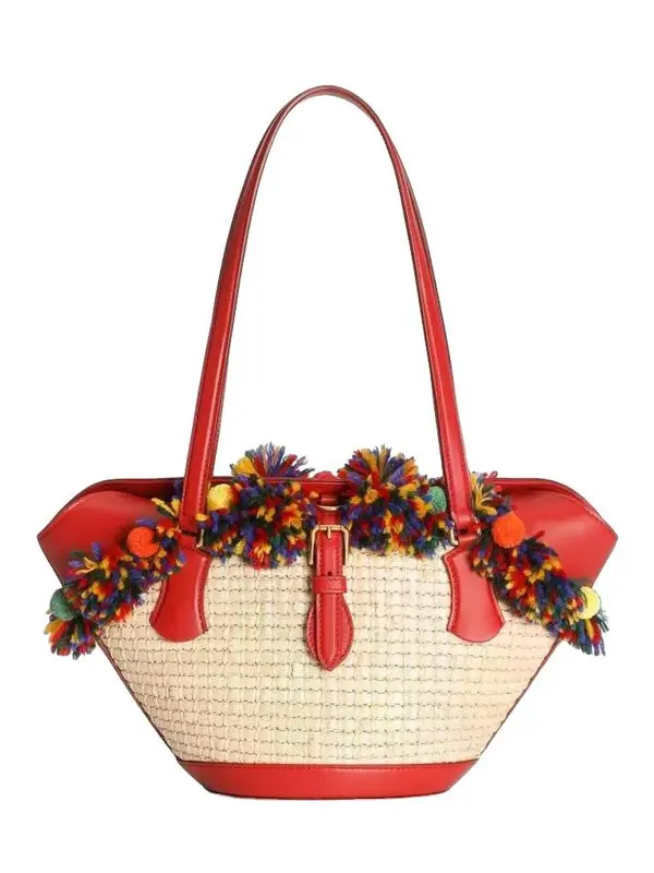 Dolce & Gabbana Raffia Caffa Capri Bag - Neutrals