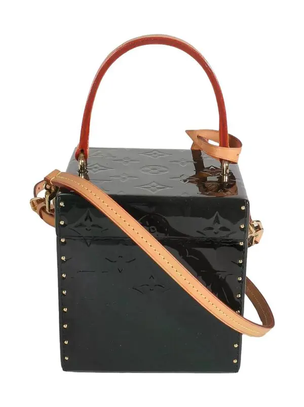 LOUIS VUITTON Vernis Bleecker Box Tote Bag - Black