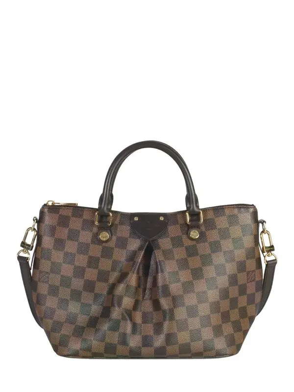 LOUIS VUITTON Damier Ebene Siena Pm Tote Bag - Brown