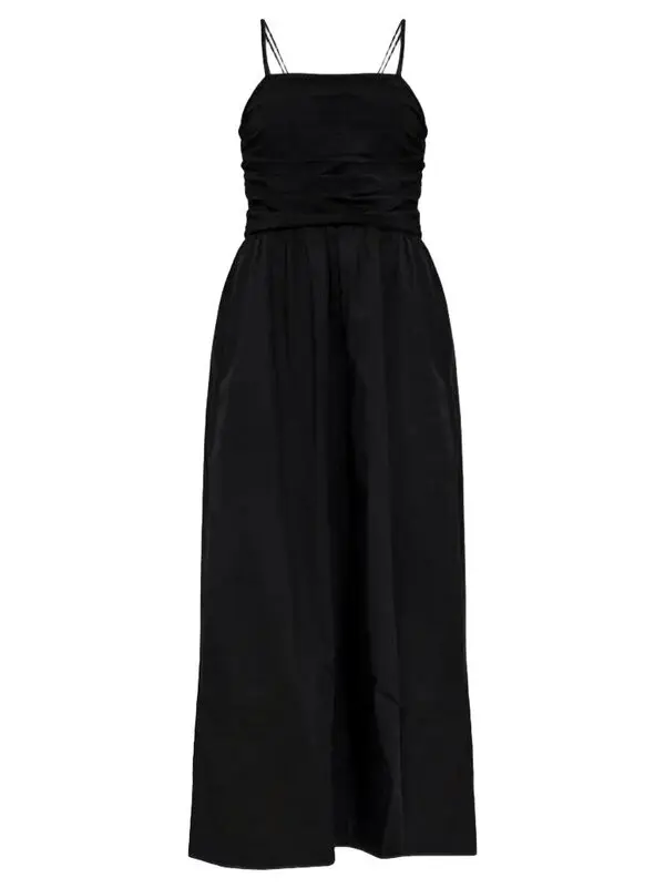 GESTUZ Ruched Bodice Camisole Dress - Black