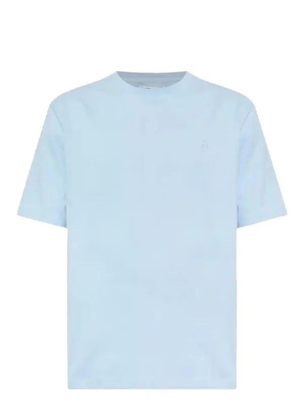 SAMSOE SAMSOE Saotto Logo-embroidered T-shirt - Blue