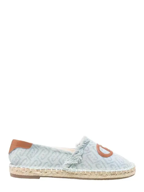 Liu Jo Monogram Print Espadrilles - Blue
