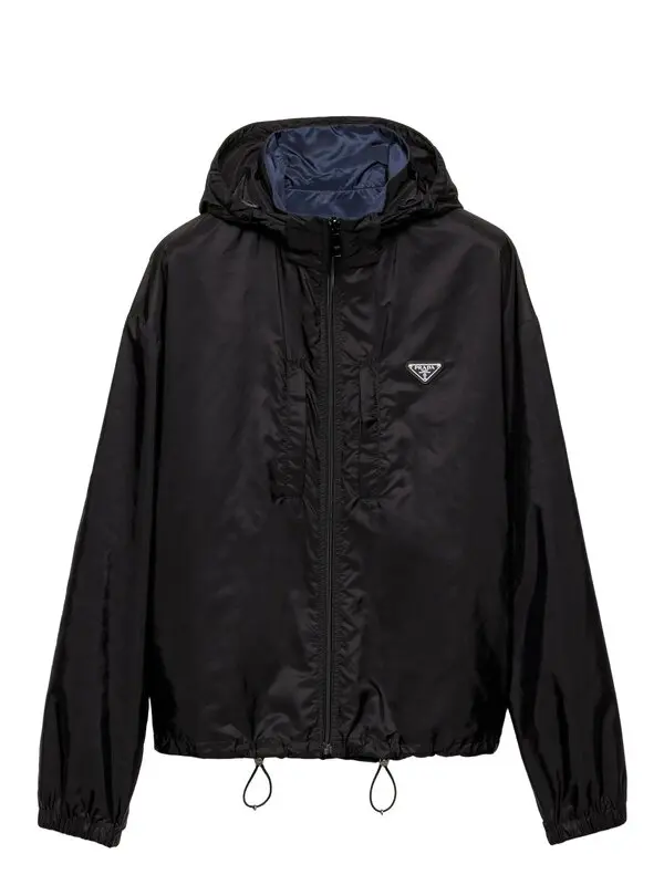 Prada Re-nylon Hooded Jacket - Black