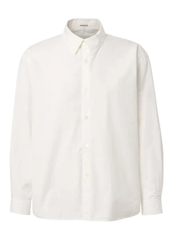 Auralee Cotton Poplin Shirt - White