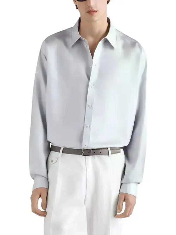 Dolce & Gabbana Silk Twill Shirt - Grey