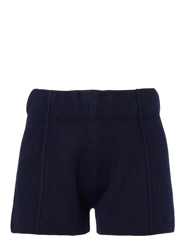 Jardin Des Orangers Wool And Cashmere Shorts - Blue