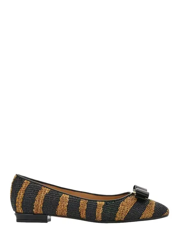 FERRAGAMO Varina Ballet Flats - Black