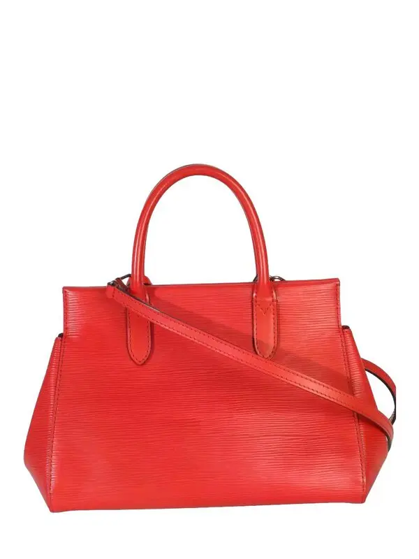 LOUIS VUITTON Marly Leather Tote Bag - Red