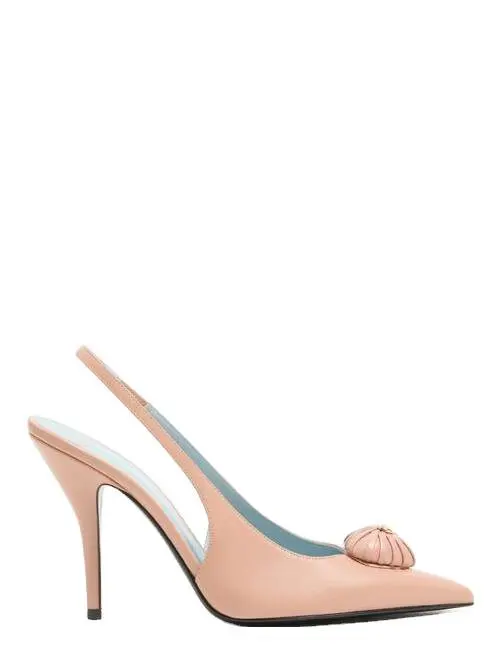 Valentino Garavani Coeur Royal Kidskin Slingback Pumps - Phard