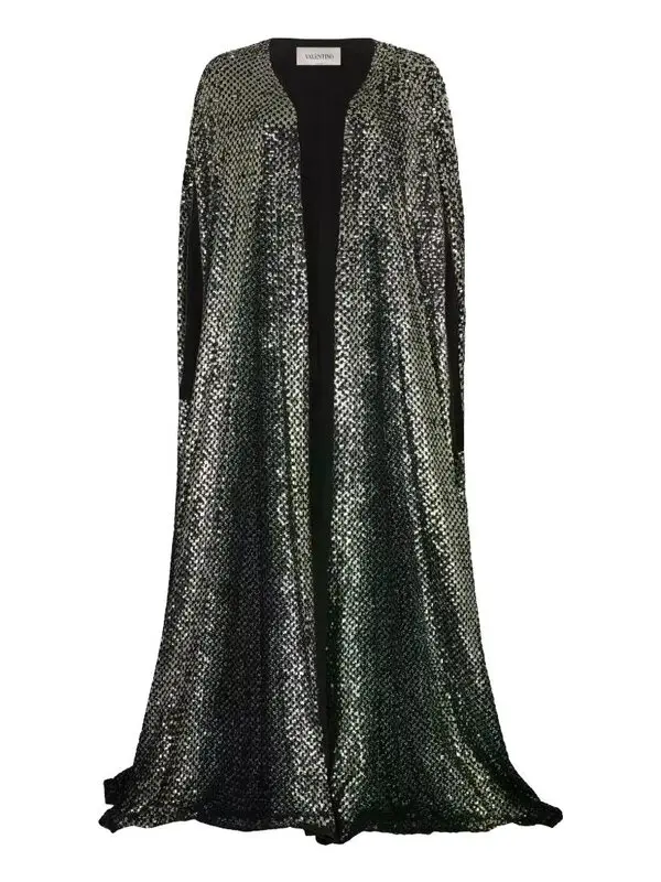 Valentino Garavani Sequin Cape - Silver