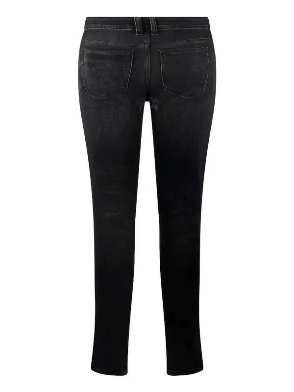 DIESEL® Distressed Skinny Fit Jeans - Black