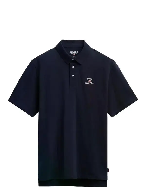 SEBAGO Yatching Embroidered Short-sleeve Polo Shirt - Blue